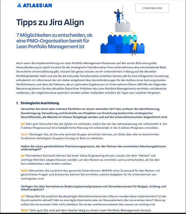 Jira Align: Praktische Strategien & Tipps | Atlassian Whitepaper